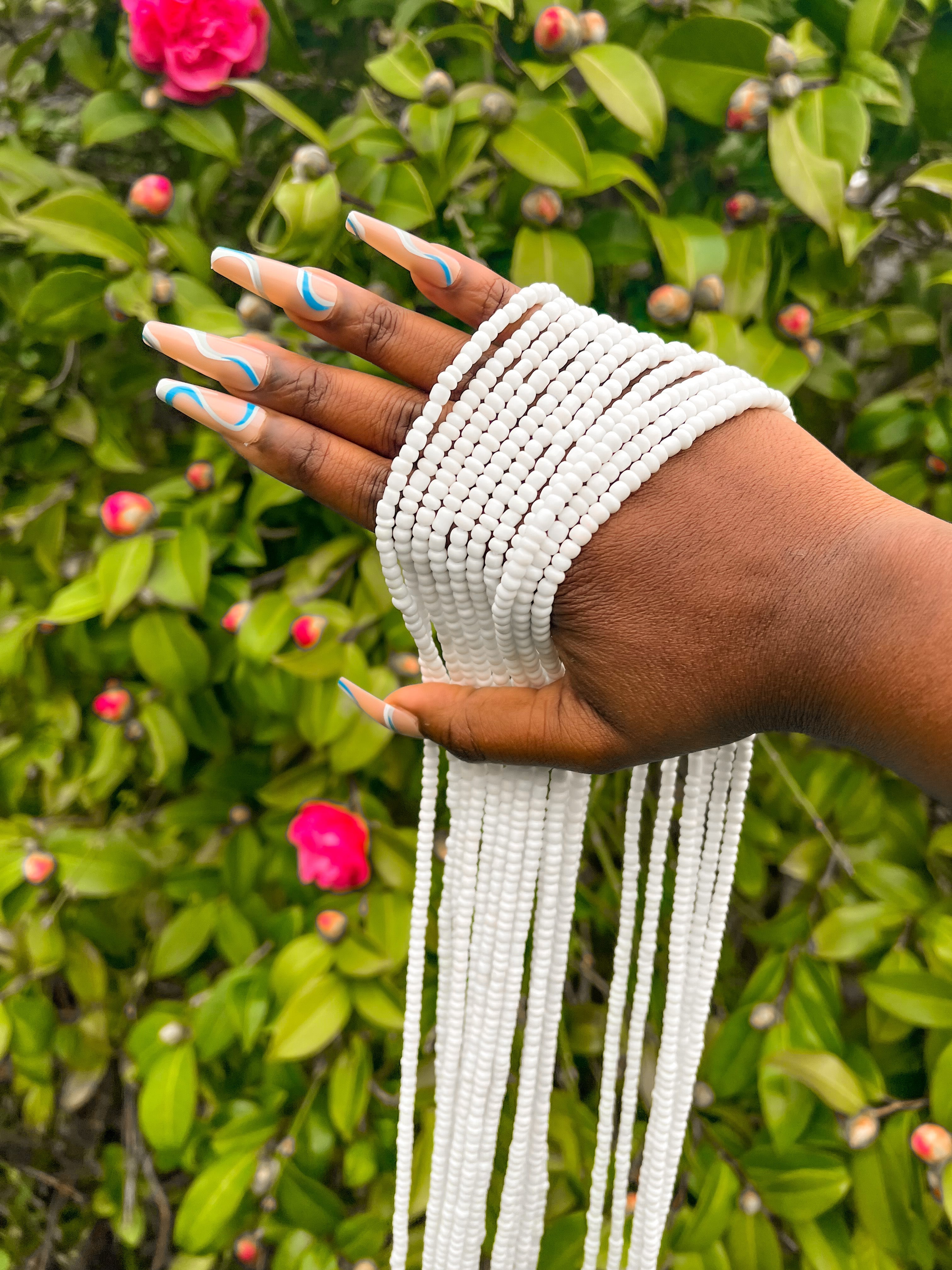 White Waist Beads – KENTELL